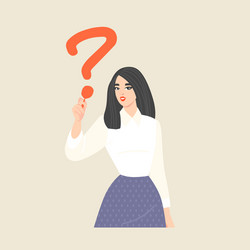 Girl with Question Mark Vector Images (over 1,800)