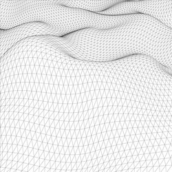 Abstract wire-frame grid Royalty Free Vector Image
