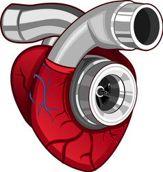 Heart turbo logo Royalty Free Vector Image - VectorStock