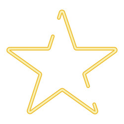 Neon star icon Royalty Free Vector Image - VectorStock