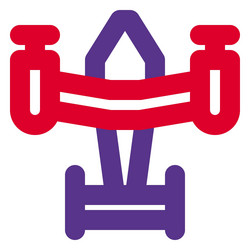 Tri rotor military aircraft for heavy airlift Vector Image