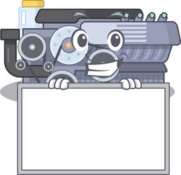 A cute picture combustion engine cartoon Vector Image