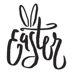 Easter hand lettering quote calligraphy cursive Vector Image