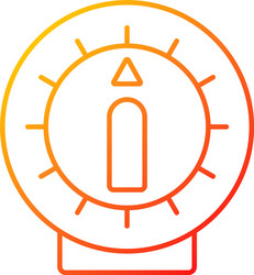 Countdown timer pixel perfect gradient linear icon