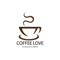 B letter coffee cup logo Royalty Free Vector Image