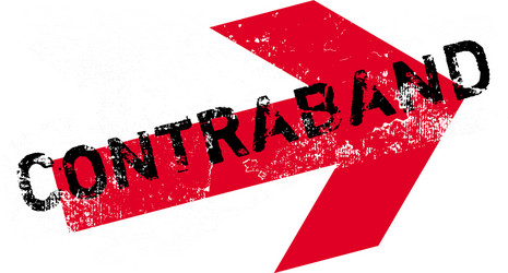 Contraband rubber stamp Royalty Free Vector Image