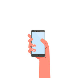 Hand phone - concept flat design Royalty Free Vector Image