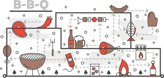 Line meat icons Royalty Free Vector Image - VectorStock