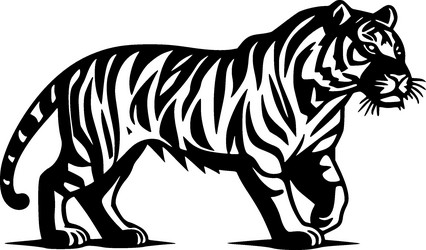 Tiger and water Royalty Free Vector Image - VectorStock