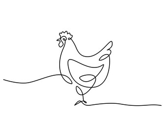 Chicken Line Drawing Vector Images (over 7,600)