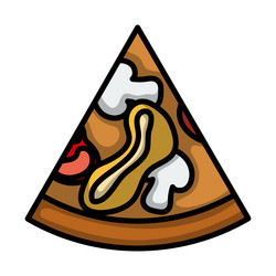 Dough pizza cartoon Royalty Free Vector Image - VectorStock