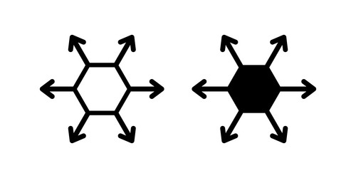 Multifunction icon versatile sign multipurpose Vector Image