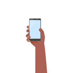 Hand phone - concept flat design Royalty Free Vector Image