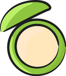 Compact powder Royalty Free Vector Image - VectorStock