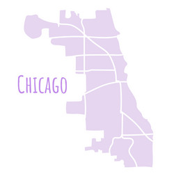 Map Chicago Shape Vector Images (70)
