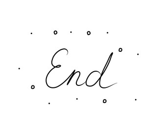 End Calligraphy Vector Images (over 700)