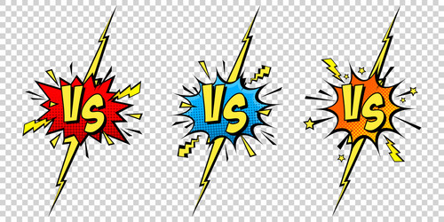 Soccer championship versus battle cartoon Vector Image