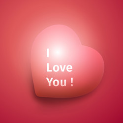 I love you banner declaration Royalty Free Vector Image