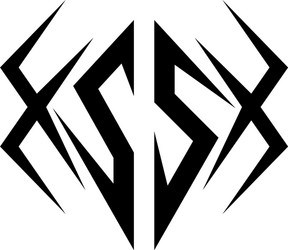 Ss logo shield blue light style design Royalty Free Vector