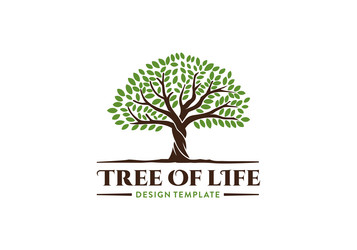 Tree of life logo design template inspiration Vector Image