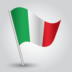 Italian flag Royalty Free Vector Image - VectorStock