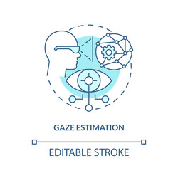 Quantifiable data blue gradient concept icon Vector Image