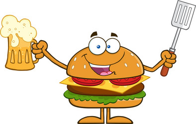Cartoon Hamburger Caricature Vector Images (over 200)