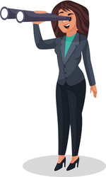 Hr manager cartoon character Royalty Free Vector Image
