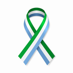 Sierra leone flag on a white Royalty Free Vector Image