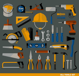 Tools icon set-5 Royalty Free Vector Image - VectorStock