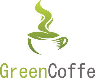 Coffee cup logo take away to go lettering Vector Image
