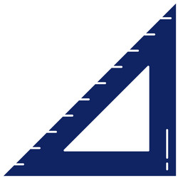 School rule with pen silhouette style icon Vector Image