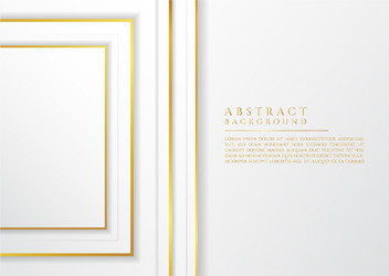 Overlap square layer shape design gold metallic Vector Image