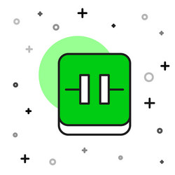 Filled outline electrolytic capacitor icon Vector Image