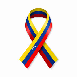 Venezuela ribbon flag Royalty Free Vector Image