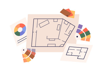 Cartoon House Plan View Vector Images (over 1,300)