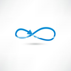 Infinite love infinity heart sign Royalty Free Vector Image