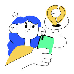 Location error Royalty Free Vector Image - VectorStock