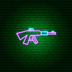 Body armor neon sign Royalty Free Vector Image