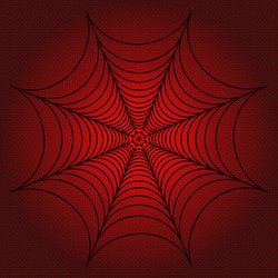 Cobweb red background Royalty Free Vector Image