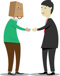 Set handshake Royalty Free Vector Image - VectorStock
