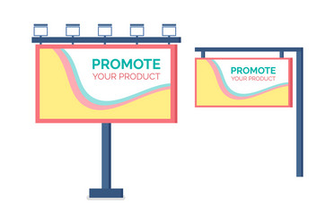 Promote product billboard and ad poster Royalty Free Vector