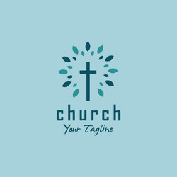 Church logo design inspiration idea concept Vector Image
