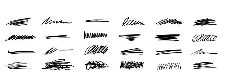 Line brush marker pen pencil stroke Royalty Free Vector