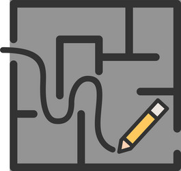 Finding path Royalty Free Vector Image - VectorStock
