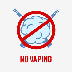 No vaping sign Royalty Free Vector Image - VectorStock