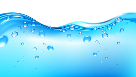 Realistic water wave Royalty Free Vector Image