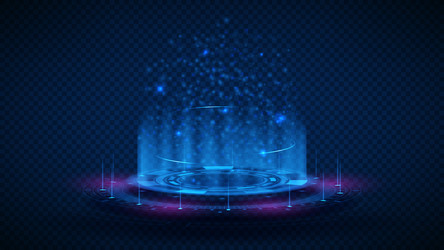 Blue and red magic portals Royalty Free Vector Image