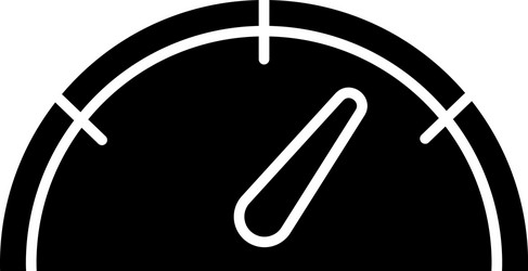 Speed sensors black glyph icon Royalty Free Vector Image