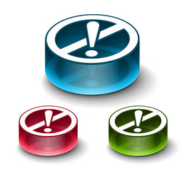 Attention web icon Royalty Free Vector Image - VectorStock